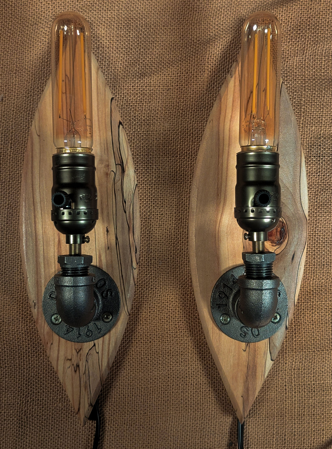 Spalted Maple Sconce – Lehigh Valley Workshop